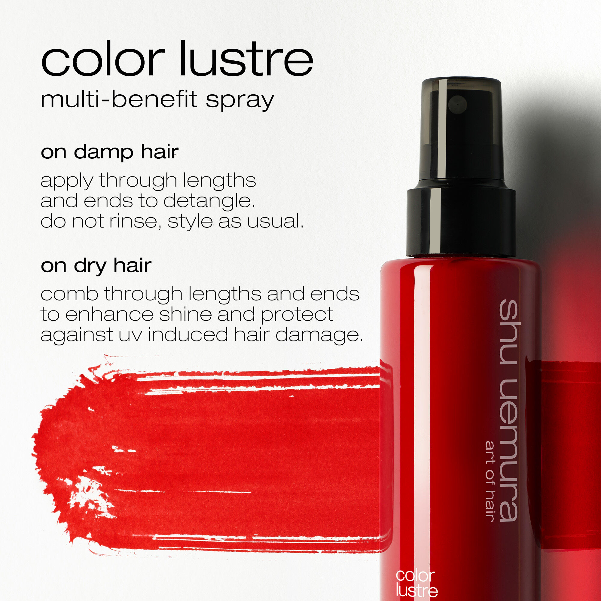 color lustre color sealer spray | Shu Uemura Art of Hair